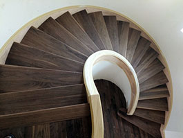 Curved Stairs - Higher Level Stairs - Custom Stairs in Dallas